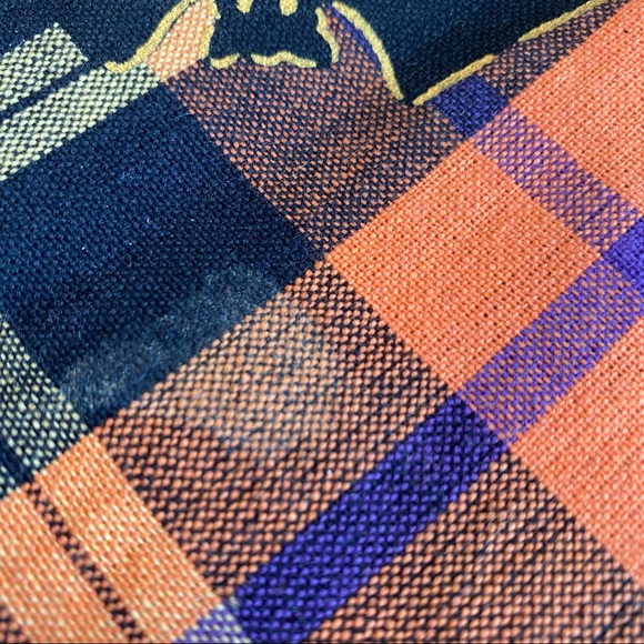 Dining | Vintage Style Halloween Tablecloth Plaid Ghost | Poshmark